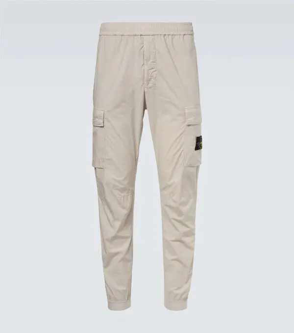 Stone Island Cotton-blend Cargo Pants - Grey