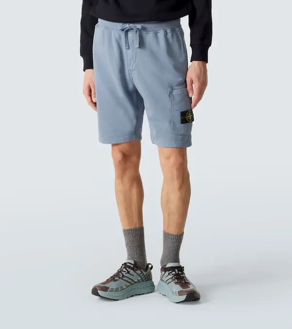 Stone Island Compass Cotton Shorts