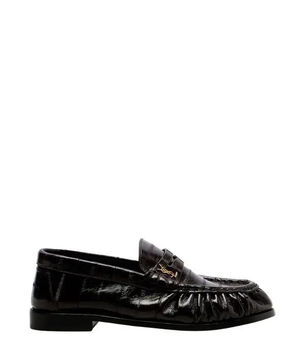Saint Laurent Patent Leather Penny Loafers