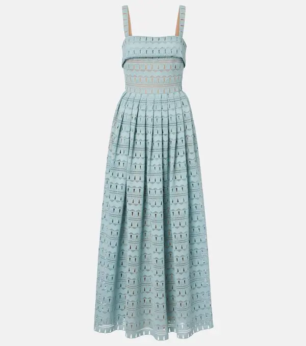 Elie Saab Macramé Gown - Blue