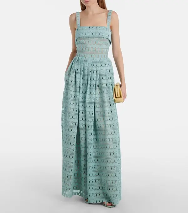 Elie Saab Macramé Gown - Blue