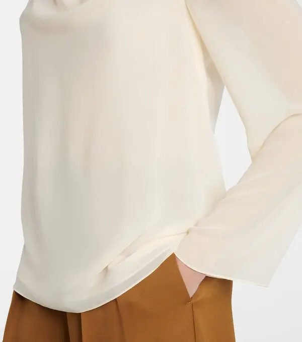 Altuzarra Cara Draped Top - White