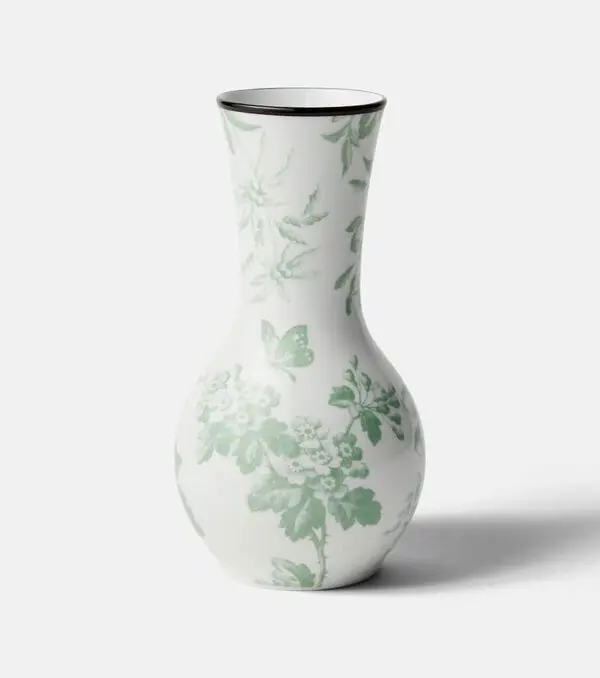 Gucci Herbarium Porcelain Vase - White