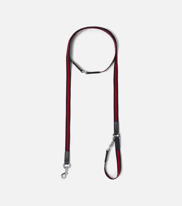 Gucci Web Stripe Dog Leash - Red