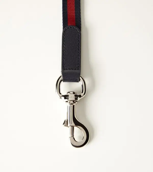 Gucci Web Stripe Dog Leash