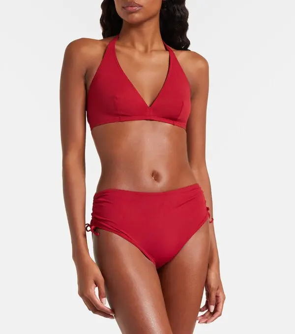 ERES Sofia Mid-rise Bikini Bottoms - Red