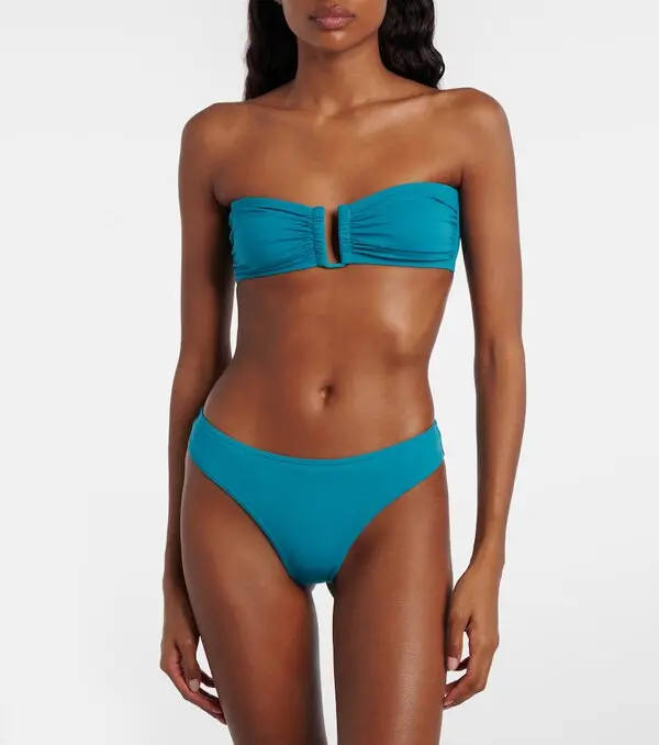 ERES Show Strapless Bikini Top - Blue