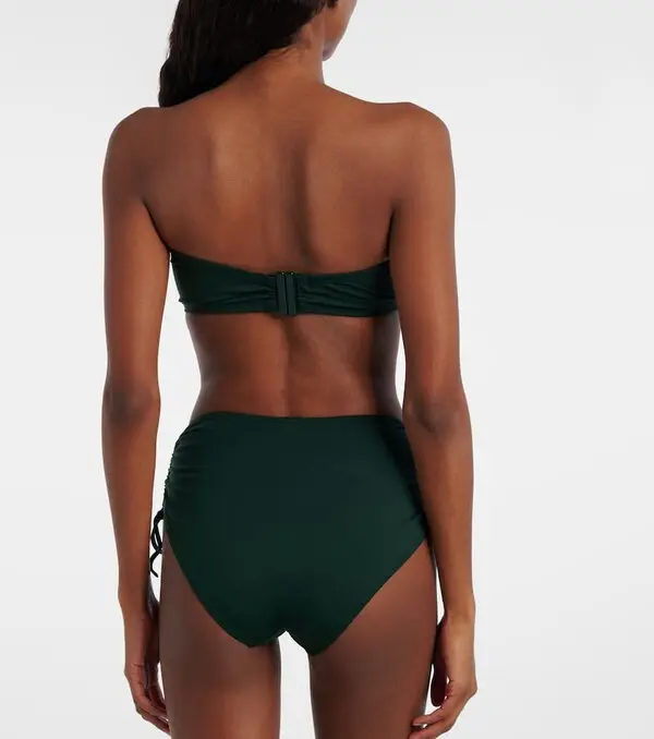 ERES Show Strapless Bikini Top - Green