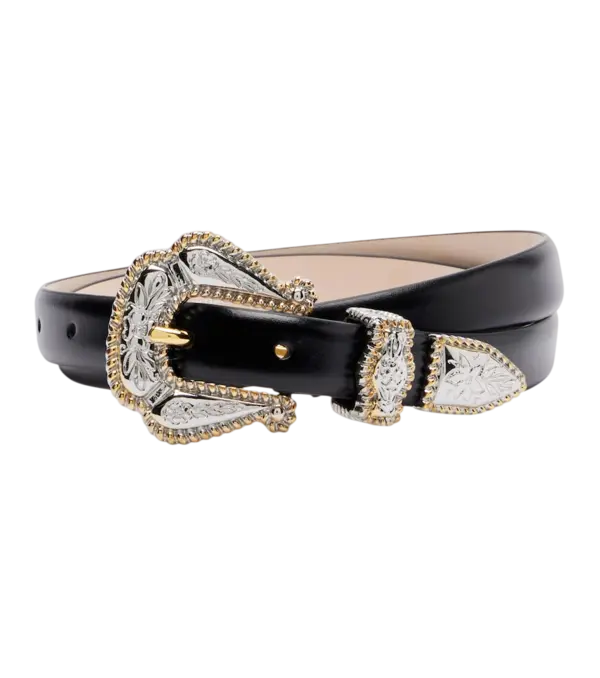 DEHANCHE Déhanche Santo Leather Belt - Black