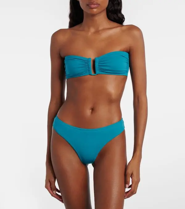 ERES Show Strapless Bikini Top - Blue