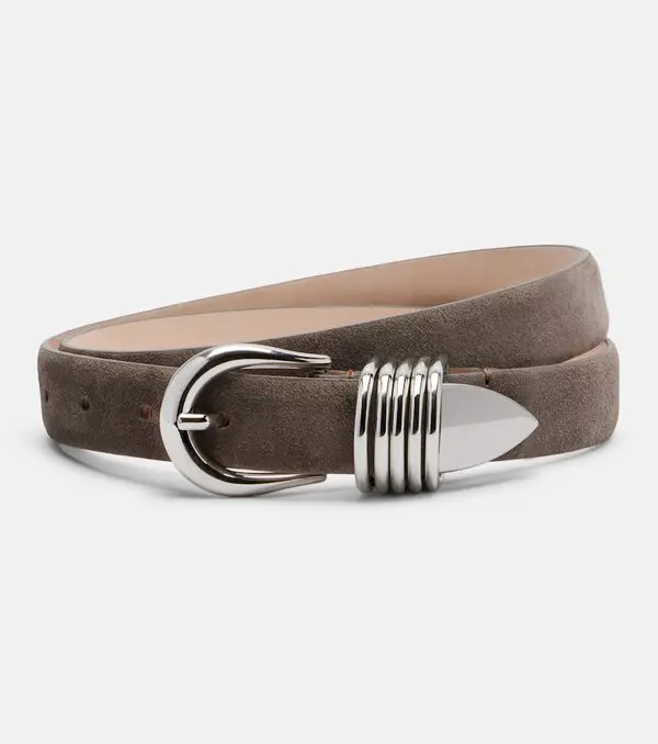DEHANCHE Hollyhock Suede Belt - Grey
