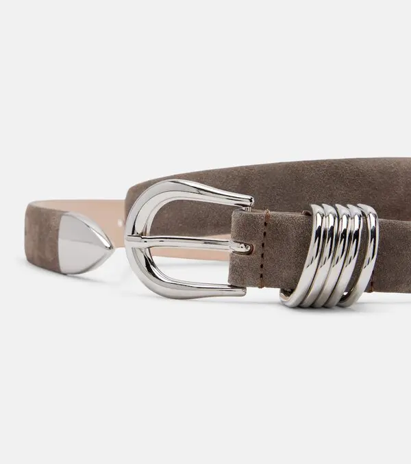 DEHANCHE Hollyhock Suede Belt - Grey