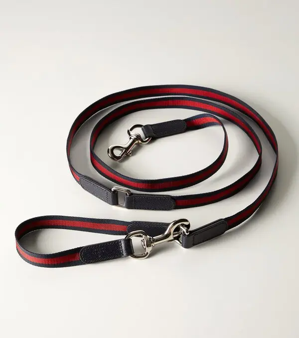 Gucci Web Stripe Dog Leash