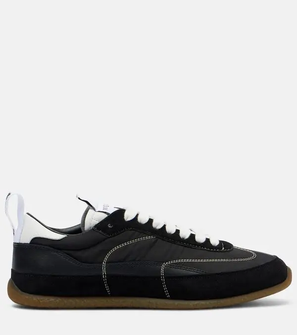 Alexander McQueen Suede-trimmed Sneakers - Black