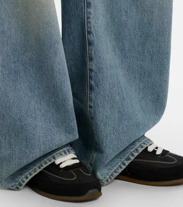 Alexander McQueen Suede-trimmed Sneakers - Black