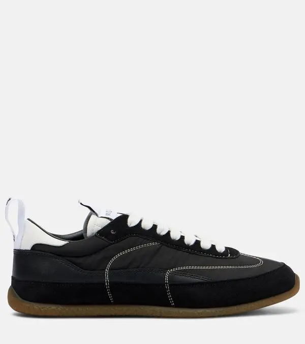 Alexander McQueen Suede-trimmed Sneakers - Black
