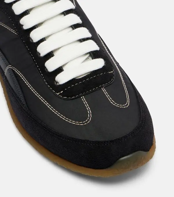 Alexander McQueen Suede-trimmed Sneakers - Black