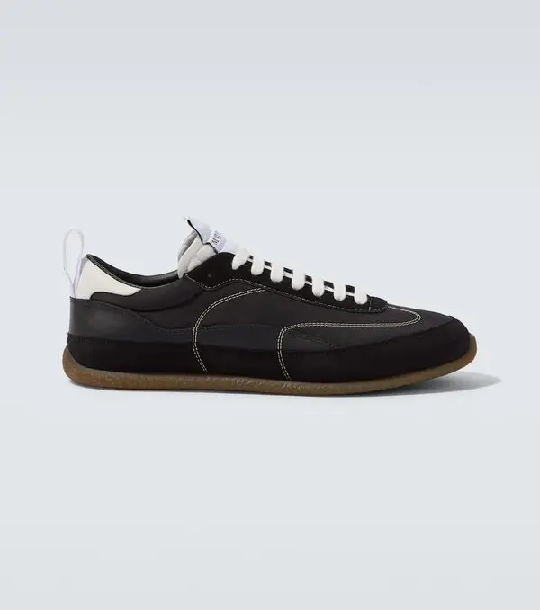 Alexander McQueen Suede-trimmed Leather Sneakers - Black