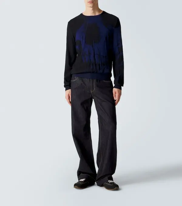 Alexander McQueen Suede-trimmed Leather Sneakers - Black