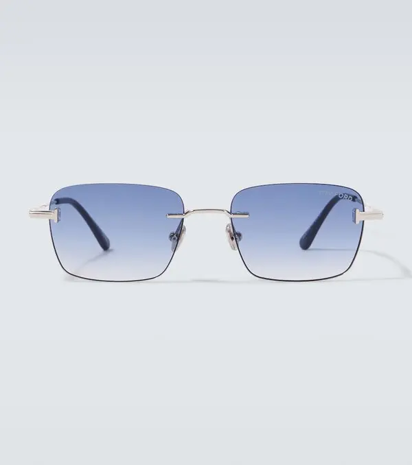 TOM FORD Jake Square Sunglasses - Blue