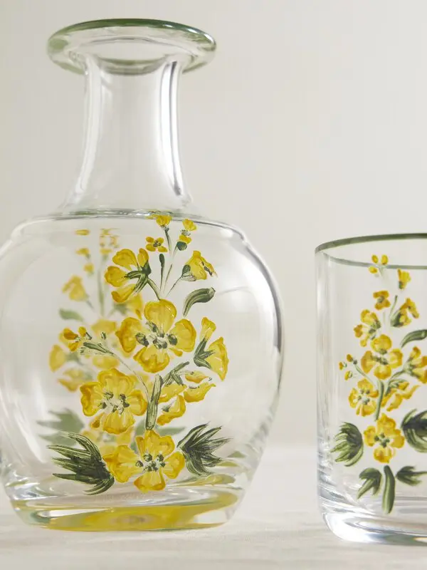 CABANA Painted Glass Bottle