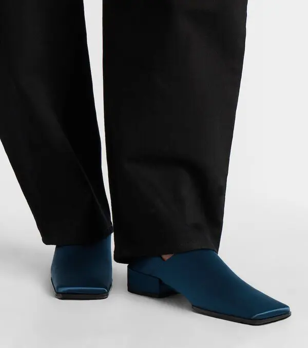 Alaïa Satin Slip-on Shoes