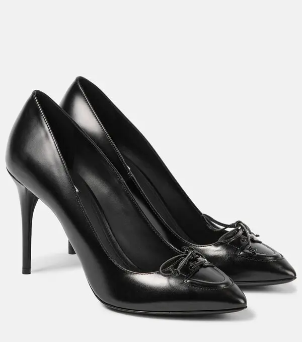 Alaïa 90 Leather Pumps - Black