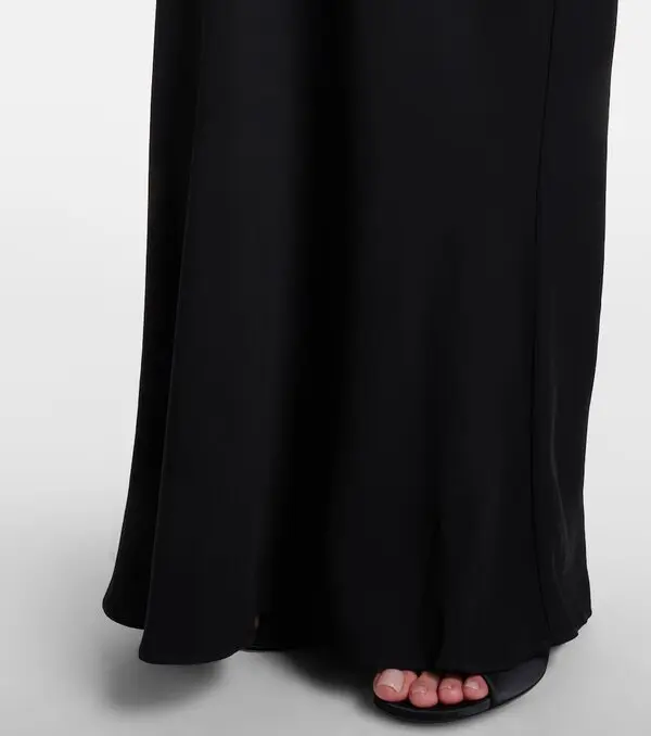 Christopher Esber Cutout Lace-trimmed Gown - Black