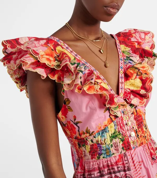 Camilla Collage Kingdom Tiered Maxi Dress