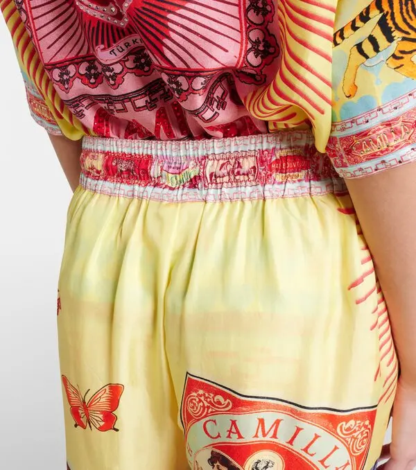 Camilla Printed Wide-leg Pants
