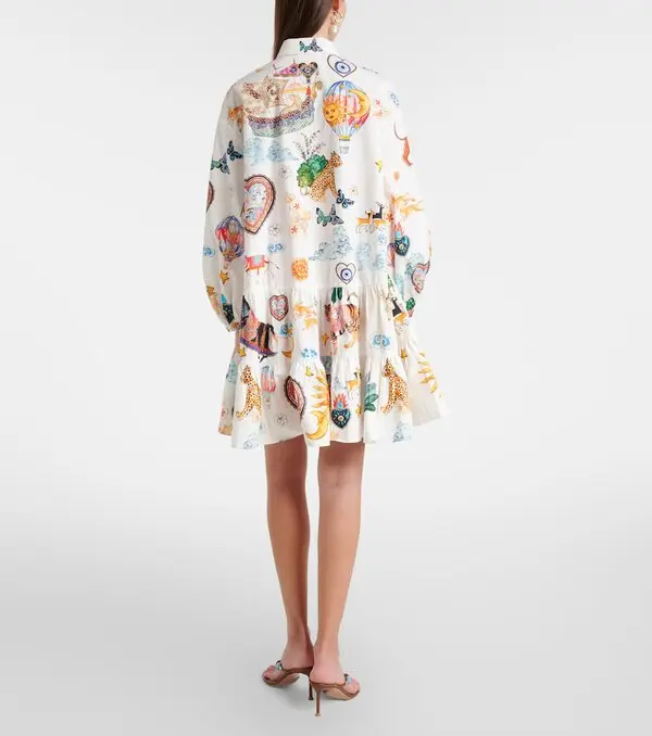 Camilla Printed Cotton Minidress