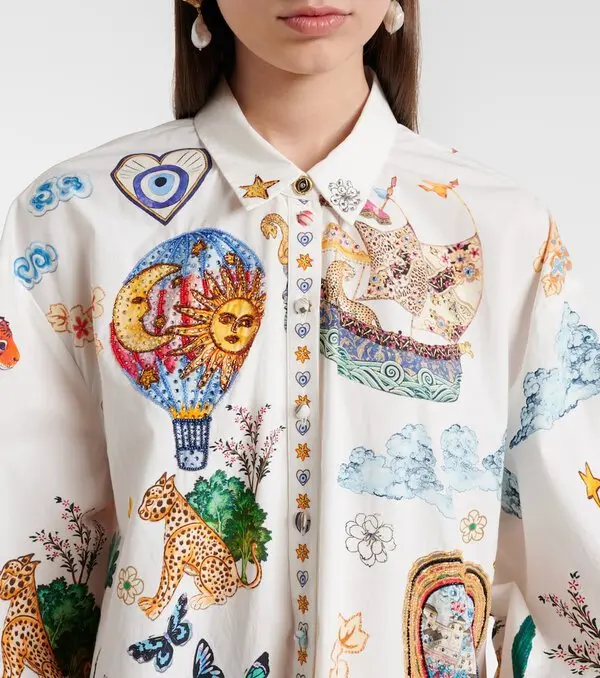 Camilla Printed Cotton Minidress