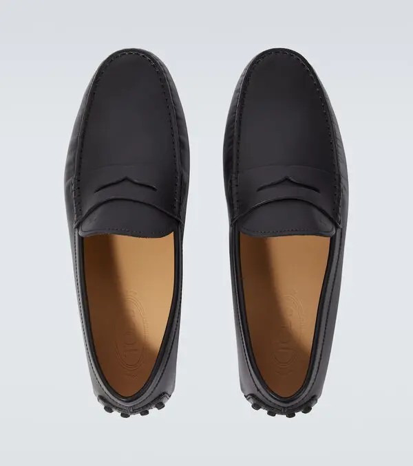 TOD'S Gommino Leather Driving Shoes - Black