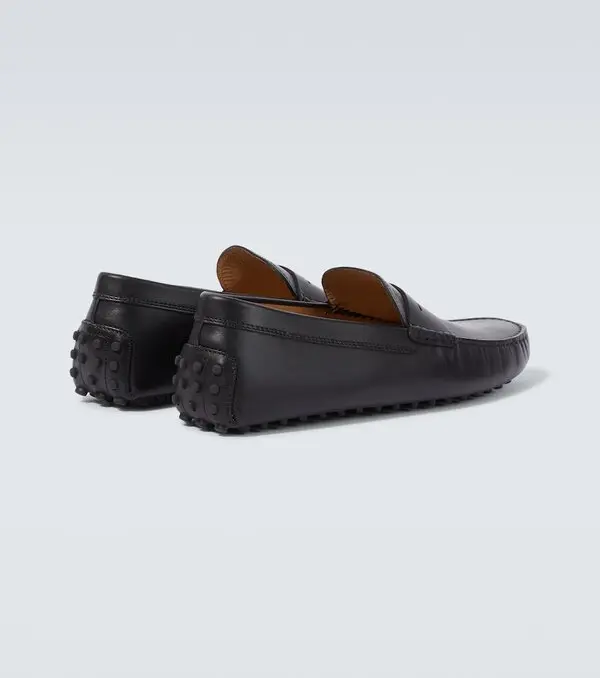 TOD'S Gommino Leather Driving Shoes - Black