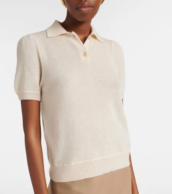 Jardin Des Orangers Cashmere Polo Sweater - Beige