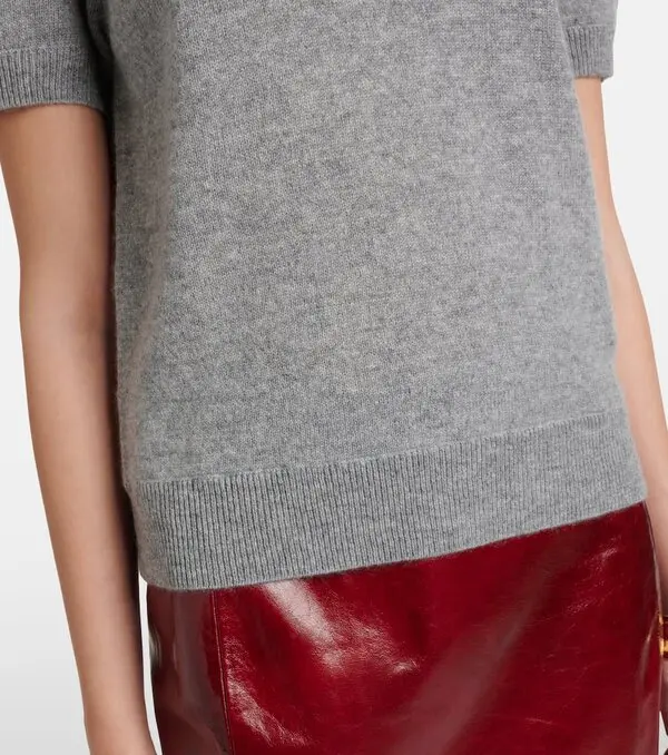 Jardin Des Orangers Cashmere Polo Sweater - Grey
