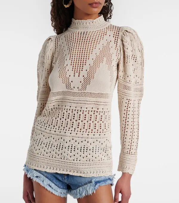 Isabel Marant Étoile Dahara Open-knit Sweater - Beige