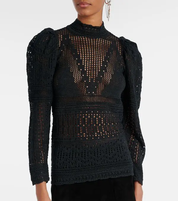 Isabel Marant Étoile Dahara Open-knit Sweater - Black
