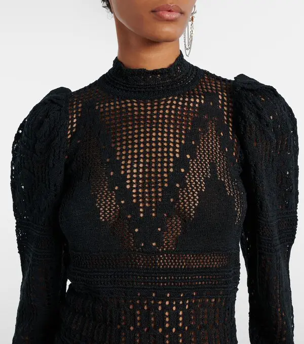 Isabel Marant Étoile Dahara Open-knit Sweater - Black