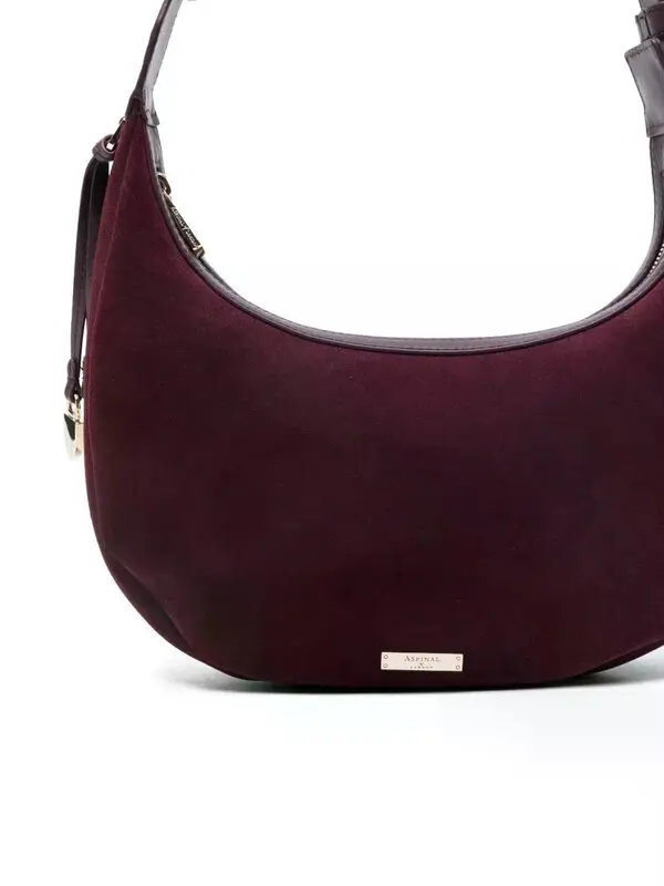 ASPINAL OF LONDON Hudson Crescent Shoulder Bag - Purple