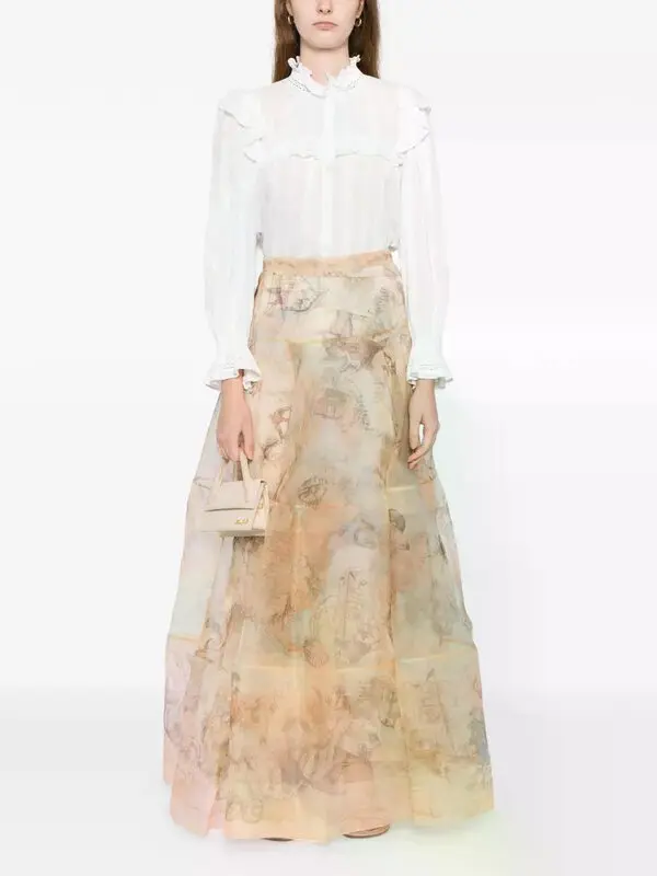 Zimmermann Rebellion Lantern Maxi Skirt - Neutrals
