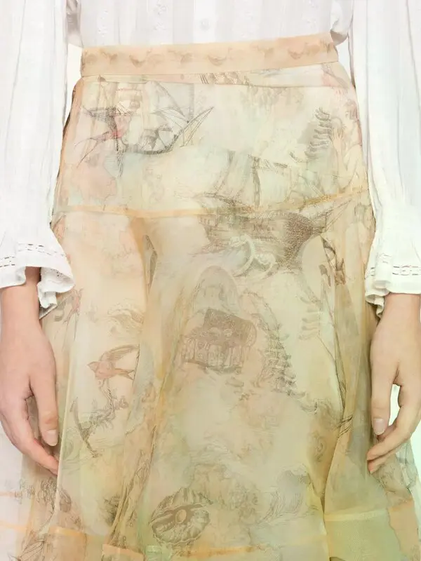 Zimmermann Rebellion Lantern Maxi Skirt - Neutrals