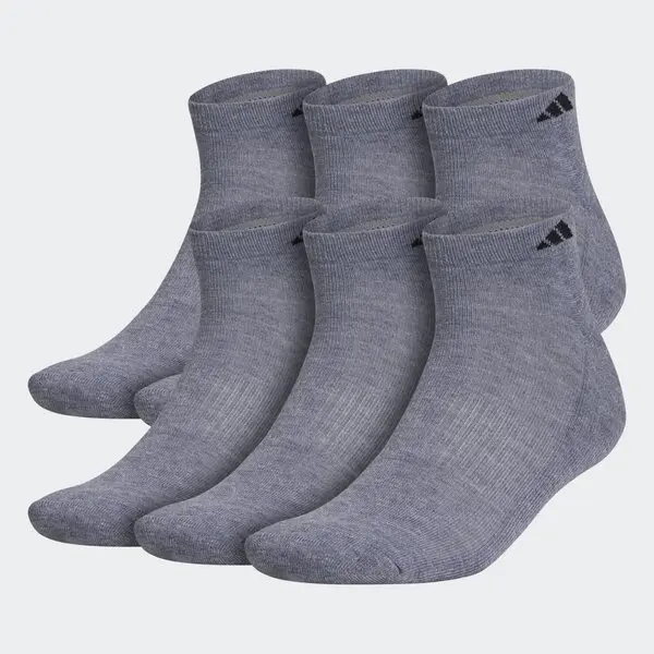 Adidas Athletic Cushioned Low-cut Socks 6 Pairs - Medium Grey