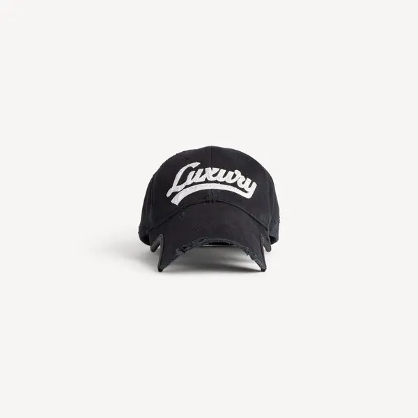 Balenciaga Luxury Script Cap - Black
