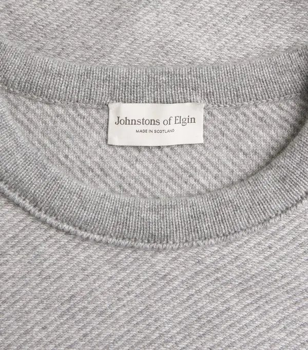 Johnstons Of Elgin Cashmere Tweel Lidell Sweater