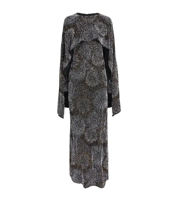 Rabanne Sequinned Cape Gown