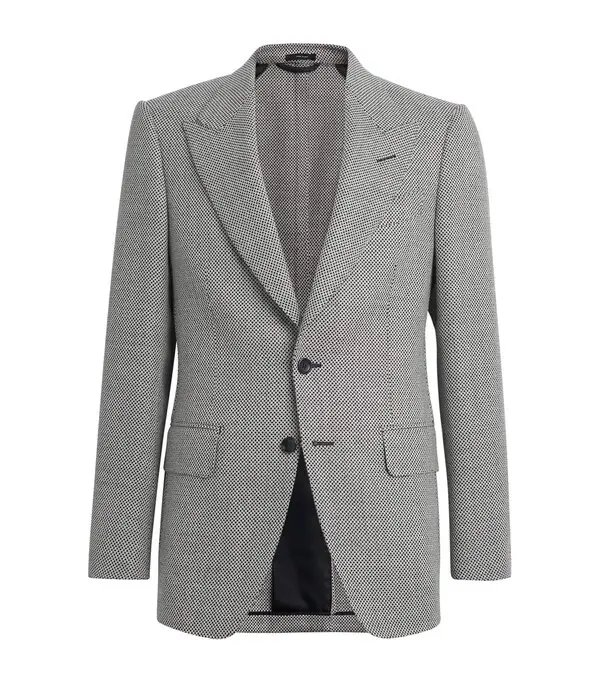 TOM FORD Wool Birds-eye Weave Shelton Blazer