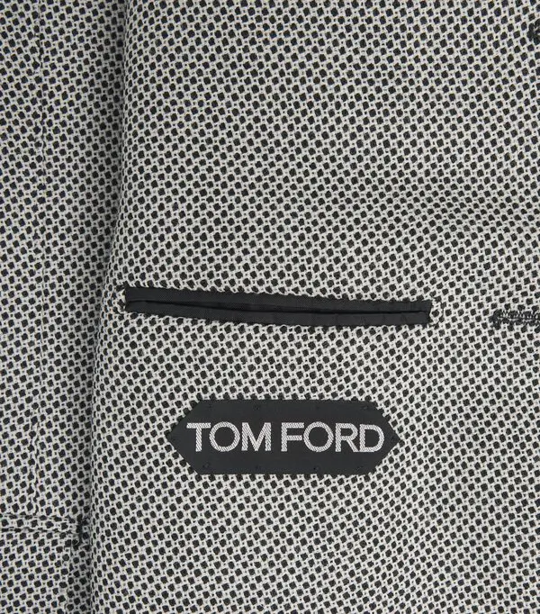 TOM FORD Wool Birds-eye Weave Shelton Blazer