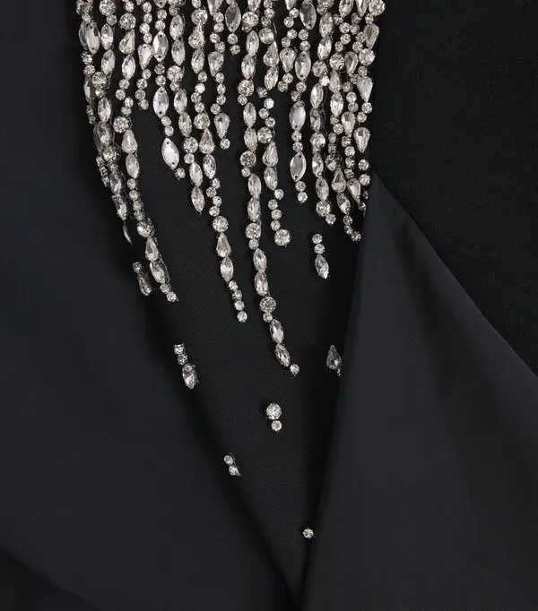 Safiyaa Crepe Embellished Tia Gown