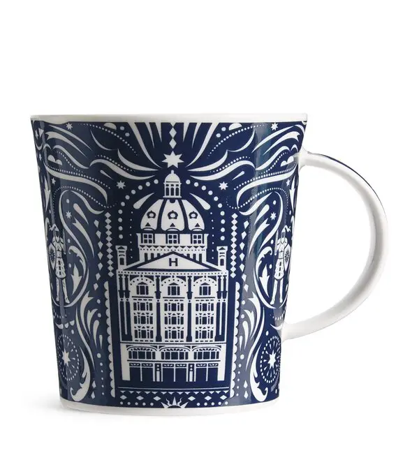 Harrods Knights Of Brompton Road Mug - Blue